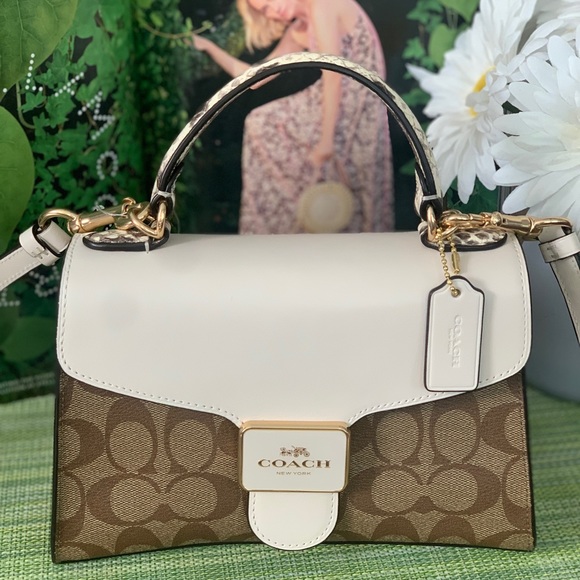 Coach | Bags | Nwt Coach Pepper Satchel In Signature Canvas C325 398 ...